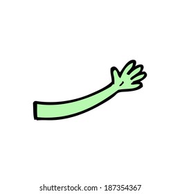 Cartoon Monster Arm Stock Vector (Royalty Free) 187354367 | Shutterstock