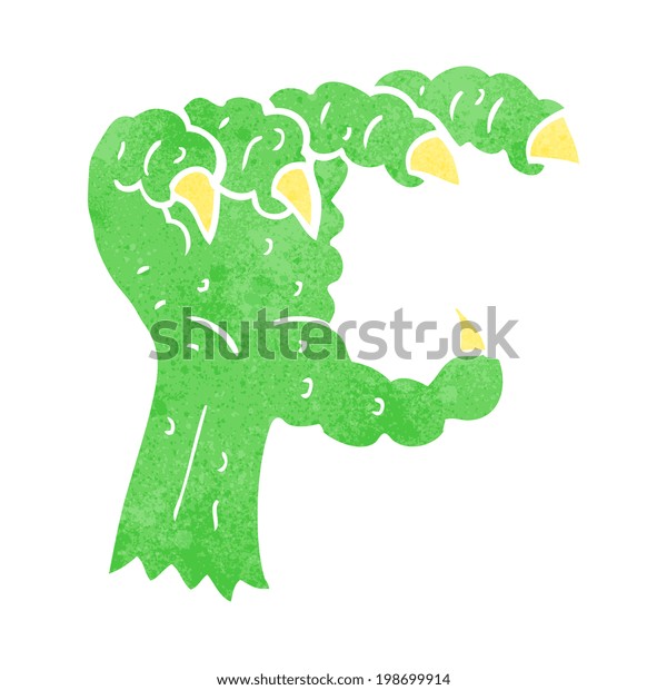 Cartoon Monster Claw Stock Vector (Royalty Free) 198699914