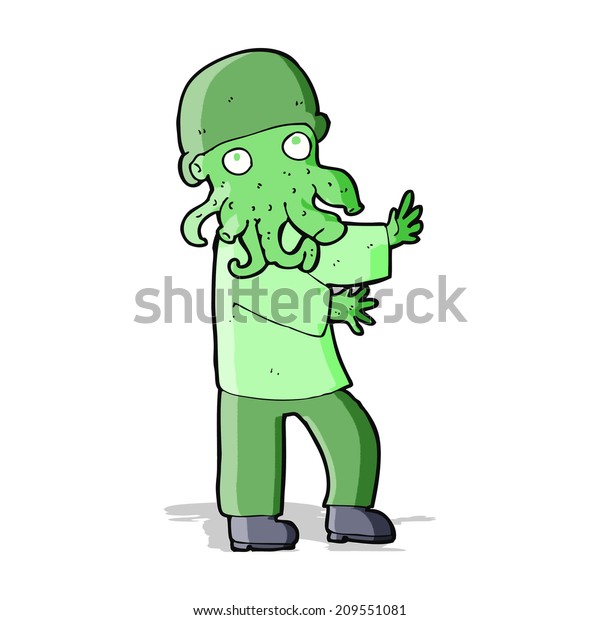 Cartoon Monster Man Stock Vector (Royalty Free) 209551081 | Shutterstock