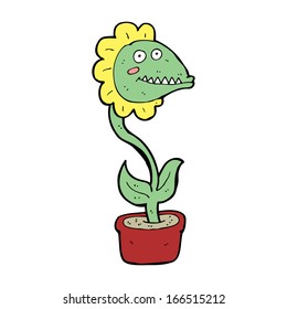 Cartoon Monster Plant Stock Vector (Royalty Free) 166515212 | Shutterstock