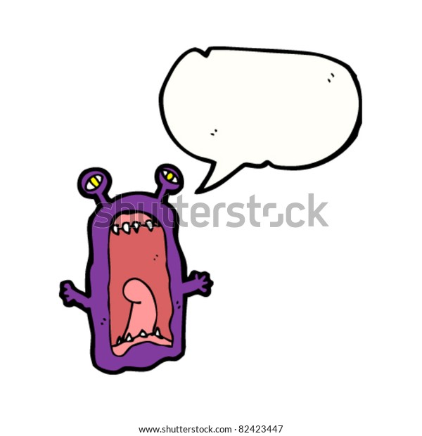 Cartoon Monster Roaring Stock Vector (Royalty Free) 82423447 | Shutterstock