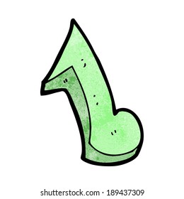 Cartoon Musical Note Stock Vector (Royalty Free) 189437309 | Shutterstock