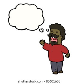 Cartoon Man Wiggling Arms Stock Illustration 102477812