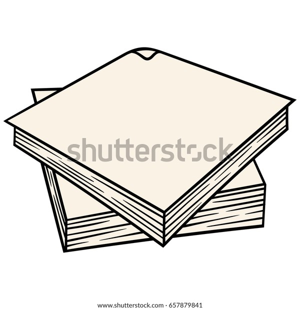 Cartoon Napkin Vector Illustration Stock Vector (Royalty Free ...