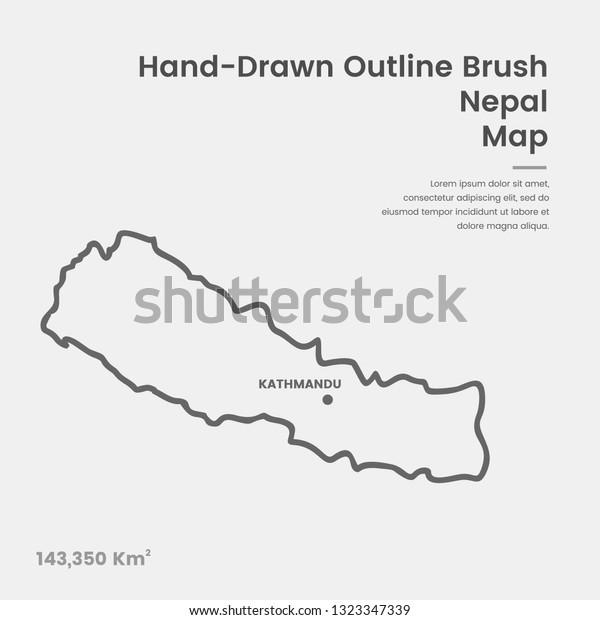Cartoon Nepal Map Hand Drawn Nepal: เวกเตอร์สต็อก (ปลอดค่าลิขสิทธิ์ ...