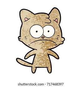 Cartoon Surprised Cat: เวกเตอร์สต็อก (ปลอดค่าลิขสิทธิ์) 716319982 ...