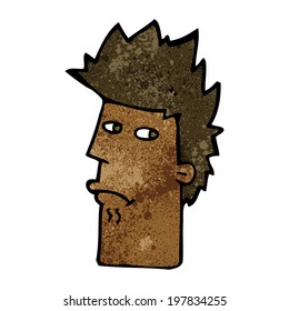 Cartoon Nervous Expression Stock Vector (Royalty Free) 197834255 ...