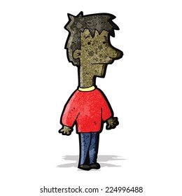 Cartoon Nervous Man Stock Vector (Royalty Free) 224996488 | Shutterstock
