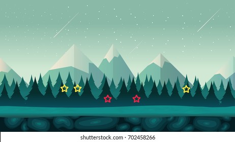 Game Background 2d Game Application Illustration: стоковая иллюстрация ...