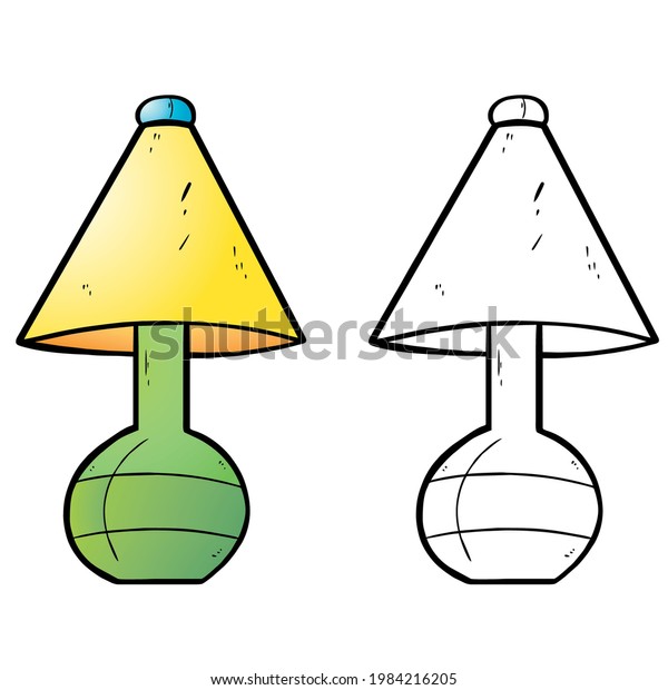 Cartoon Night Light Illustration Vector Perfect Stock Vector (Royalty ...