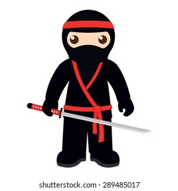Cartoon Ninja Sword Stock Vector (Royalty Free) 289485017 | Shutterstock