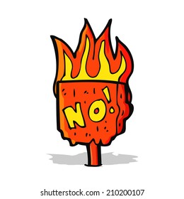 Cartoon No Sign Stock Vector (Royalty Free) 198040727 | Shutterstock