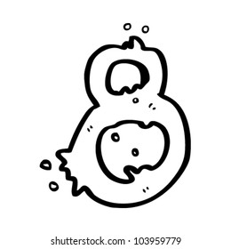 Cartoon Number Eight Stock Vector (Royalty Free) 103959779 | Shutterstock