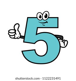 Cartoon Number Three Character Stock Vector (Royalty Free) 1122231503 ...