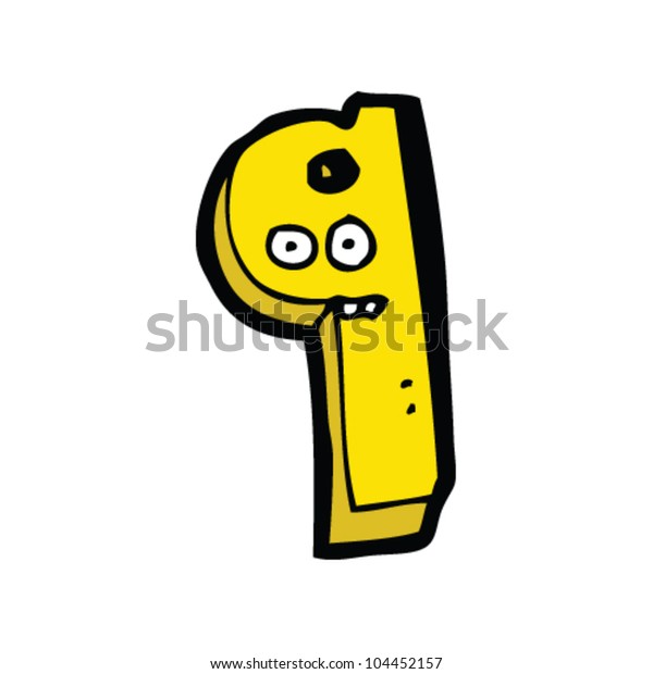 Cartoon Number Nine Face Stock Vector (Royalty Free) 104452157 ...