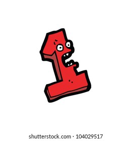 Vektor Stok Cartoon Number One (Tanpa Royalti) 104029517 | Shutterstock