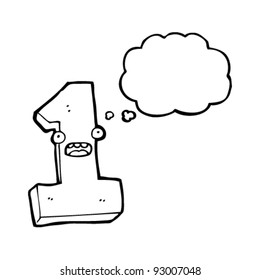 caricatura número uno: vector de stock (libre de regalías) 93007048 ...