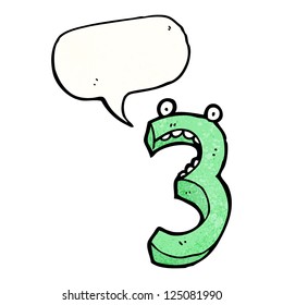 Cartoon Number Three Stock Vector (Royalty Free) 122285413 | Shutterstock