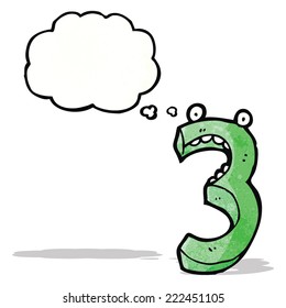 Cartoon Number Three Stock Vector (Royalty Free) 222451105 | Shutterstock