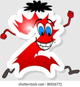 Cartoon Number Two Stock Vector (Royalty Free) 80526772 | Shutterstock