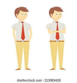 Cartoon Office Worker Stock Vector (Royalty Free) 213083428 | Shutterstock