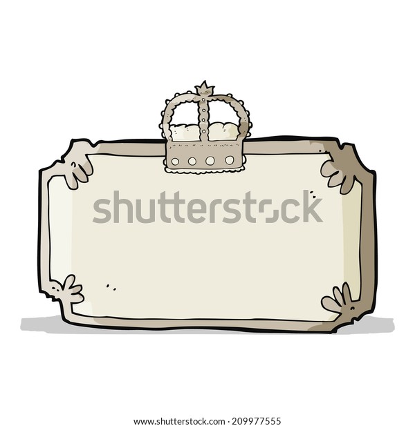 Cartoon Old Frame Banner Stock Vector (Royalty Free) 209977555 ...