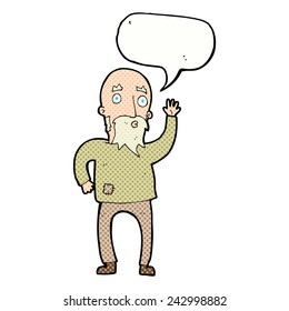 Cartoon Old Man Asking Question Stock Vector (Royalty Free) 242998882 ...