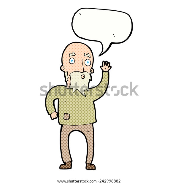 Cartoon Old Man Asking Question Stock Vector (Royalty Free) 242998882 ...