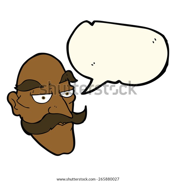 Cartoon Old Man Face Speech Bubble Stock Vector (Royalty Free ...
