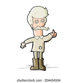 Cartoon Old Man Poor Clothes Stock Vector (Royalty Free) 204454504 ...