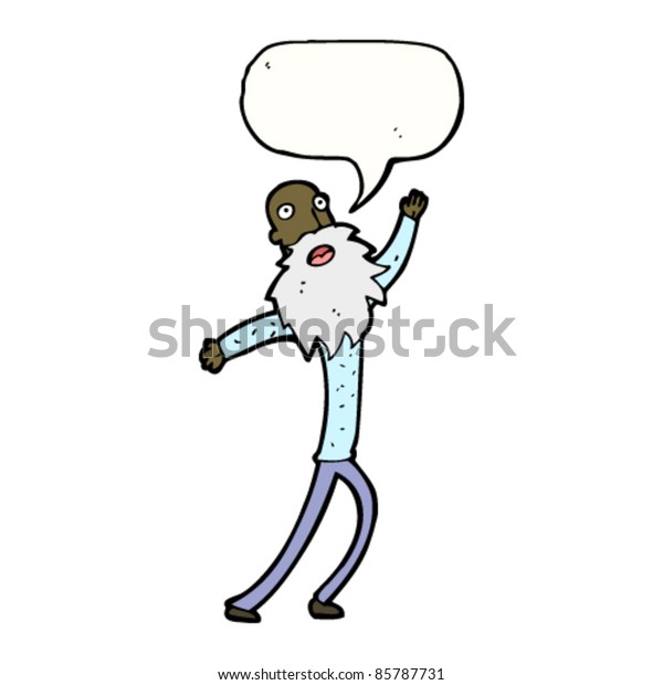 Cartoon Old Man Singing Stock Vector (Royalty Free) 85787731 | Shutterstock