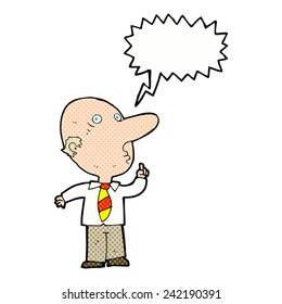 Cartoon Old Man Speech Bubble Stock Vector (Royalty Free) 242190391 ...