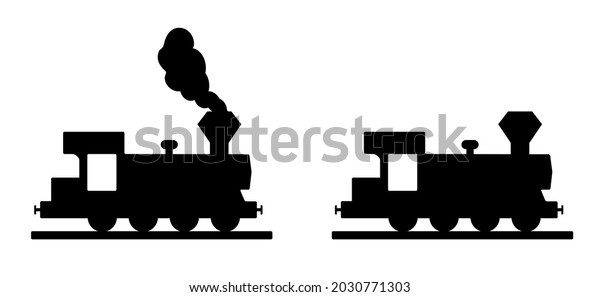 Cartoon Old Train Station Steam Train Stock Vector (Royalty Free ...