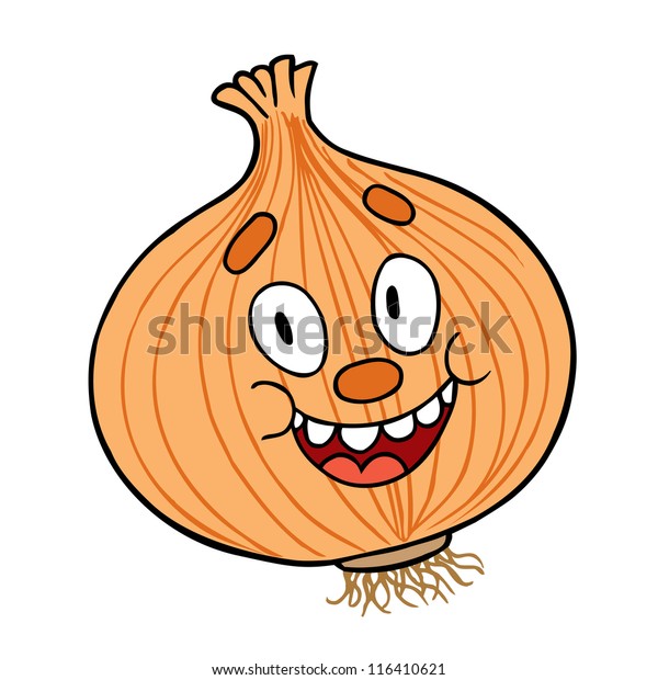 Cartoon Onion Stock Vector (Royalty Free) 116410621