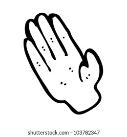 Cartoon Open Hand Sign 库存矢量图（免版税）103782347 | Shutterstock