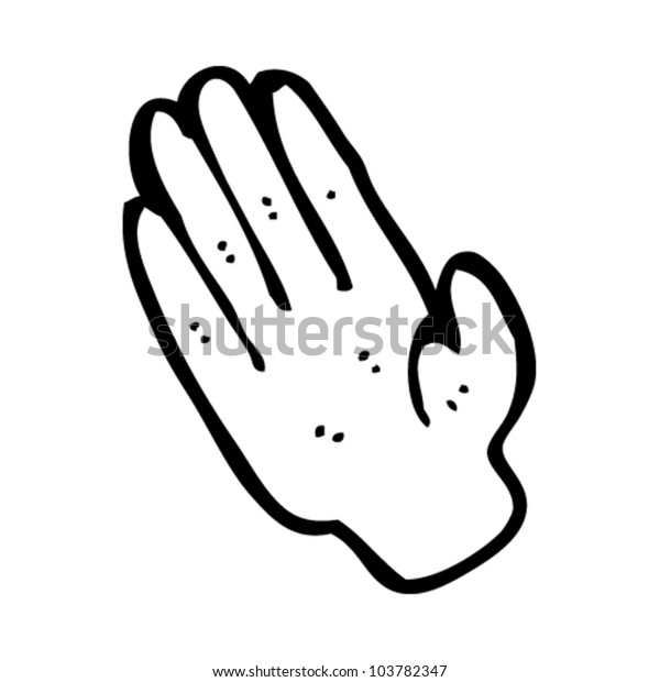 Cartoon Open Hand Sign 库存矢量图（免版税）103782347 | Shutterstock
