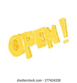 Cartoon Open Symbol Stock Vector (Royalty Free) 177424328 | Shutterstock