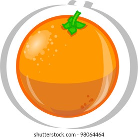 Cartoon Orange Stock Vector (Royalty Free) 98064464 | Shutterstock
