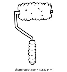 Cartoon Paint Roller Stock Vector (Royalty Free) 716314474 | Shutterstock
