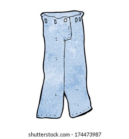 Cartoon Pair Jeans Stock Vector (Royalty Free) 187731623 | Shutterstock