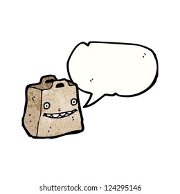 Paper Bag Cartoon Character Stock Vector (Royalty Free) 89331421