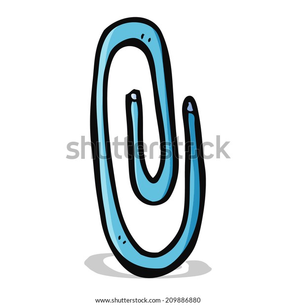 Cartoon Paper Clip Stock Vector (Royalty Free) 209886880 | Shutterstock