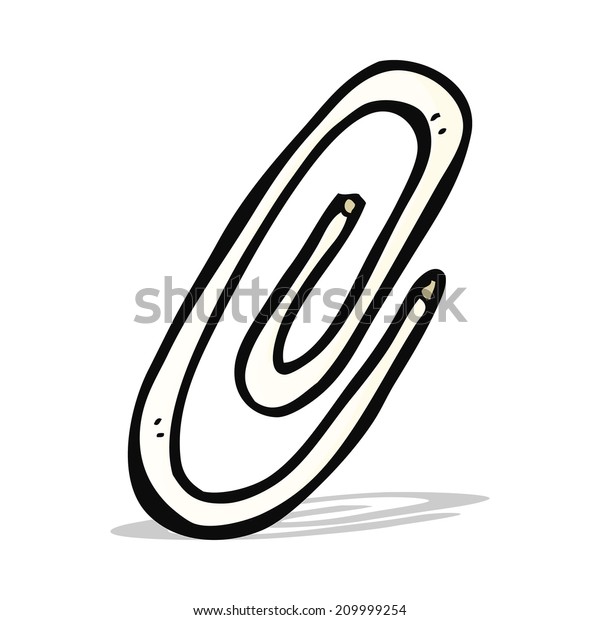 Cartoon Paperclip Stock Vector (Royalty Free) 209999254 | Shutterstock