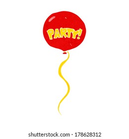 Cartoon Party Balloon Stock Vector (Royalty Free) 178628312 | Shutterstock