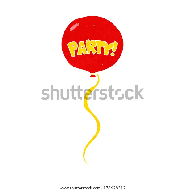 Cartoon Party Balloon Stock Vector (Royalty Free) 178628312 | Shutterstock