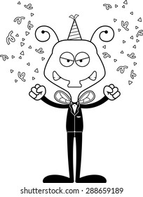 Cartoon Party Fly Looking Angry Stock Vector (Royalty Free) 288659189 ...