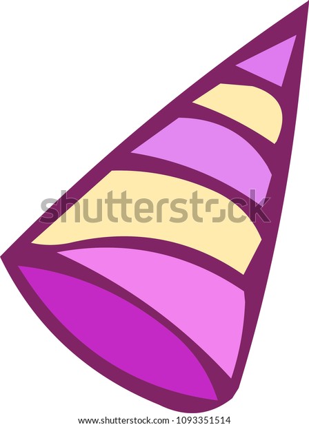 Cartoon Party Hat Stock Vector (Royalty Free) 1093351514 | Shutterstock