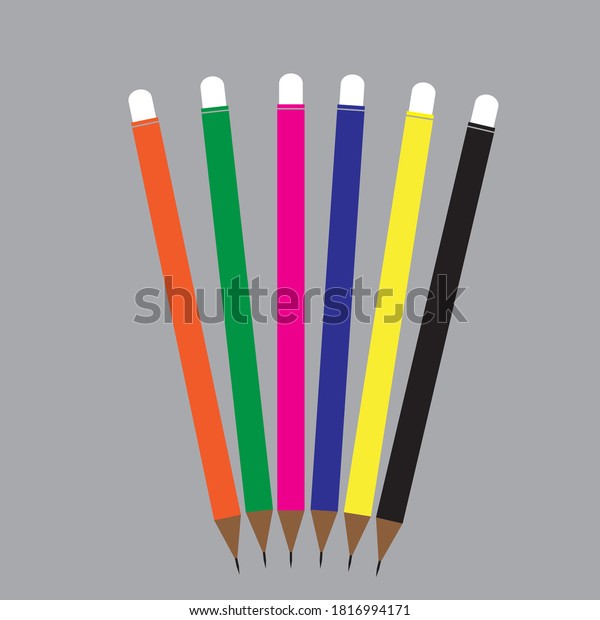Cartoon Pencil Vector Old Style Vintage Stock Vector (Royalty Free ...