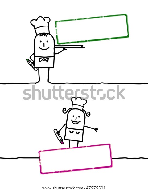 Cartoon People Blank Stamp 2 Stock Vector (Royalty Free) 47575501 ...