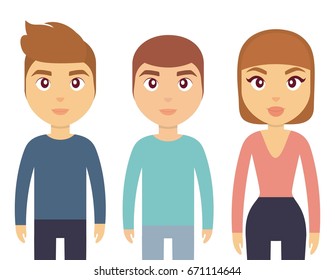 Cartoon People Design Stock Vector (Royalty Free) 671114644 | Shutterstock